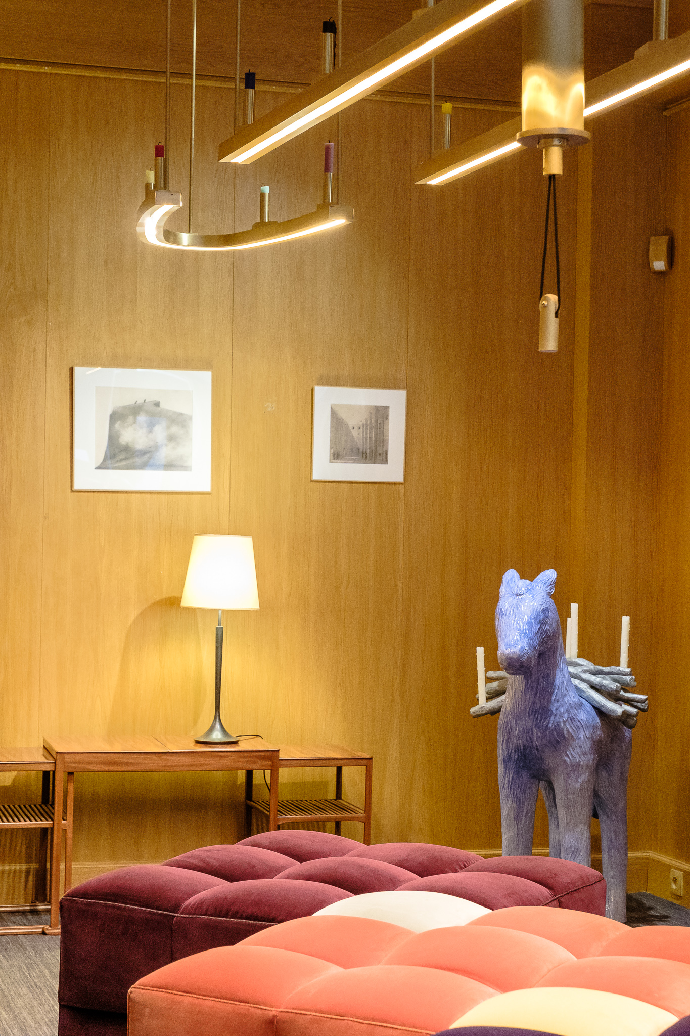 Grand lustre triptyque - Galerie du Passage
